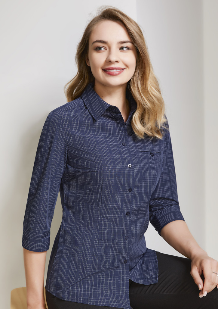 Harper Womens 3/4 Sleeve Blouse by Biz Collection - Online Uniforms